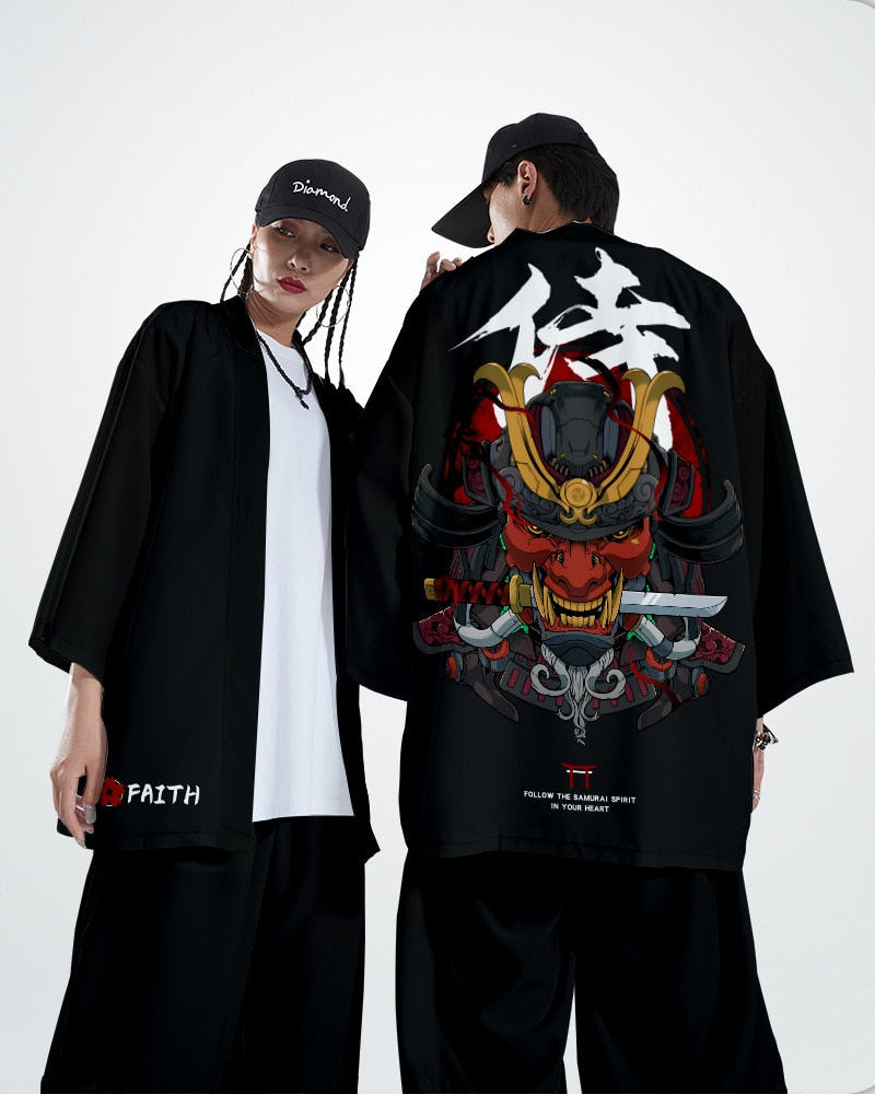 Demon Samurai Warrior With Knife T-Shirt – Slick Street