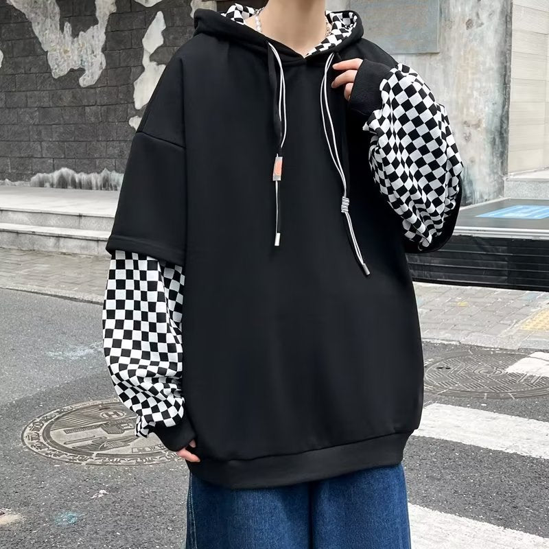 Vichy Checkered Pullover Hoodie – Slick Street Vichy Checkered Pullover Hoodie – Slick Street