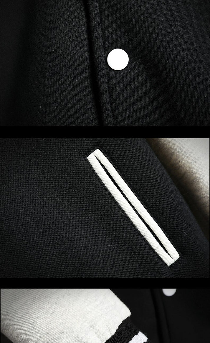 Solid Varsity Jacket – Slick Street