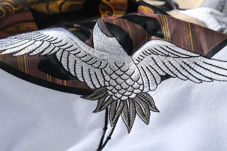 Japanese Goose Hoodie (White/Black) – Slick Street